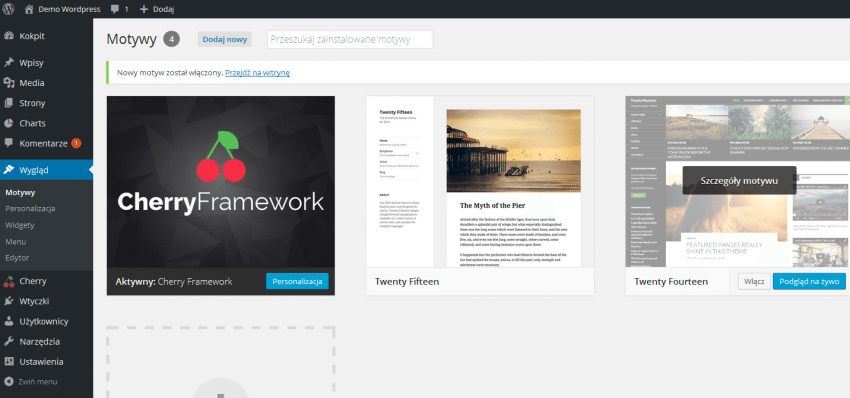 Cherry Framework 4 - praktyczne użycie wtyczek - WPART - Wszystko o WordPress